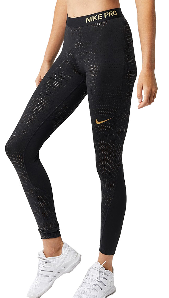 Κολαν Nike Pro Metallic Dot Tights Μαυρο - Training-γυναικα-ενδυση (PL2 ...