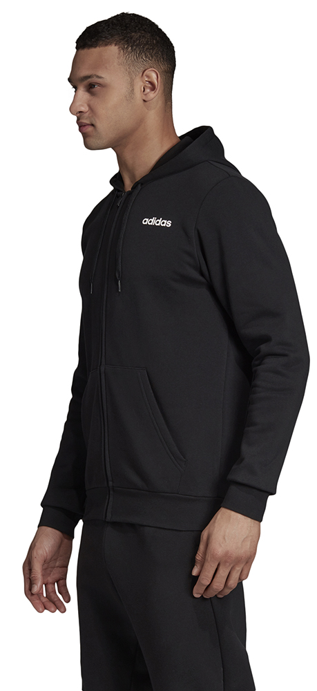 Ζακετα Adidas Performance Essentials Linear Fz Fleece Μαυρη - Training ...