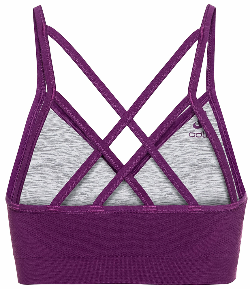 Μπουστακι Odlo Seamless Soft Sports Bra Μωβ/γκρι Μελανζε - Training ...