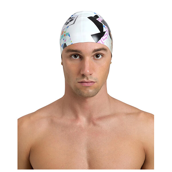 Σκουφακι Arena Hd Swim Cap Dog Λευκο - Υγρος στιβος-ανδρας-γυναικα ...