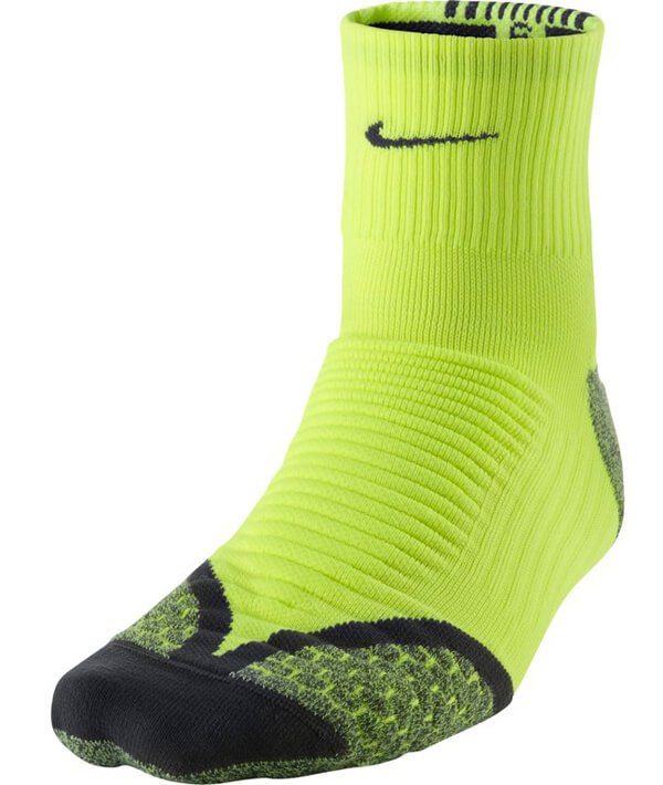 Καλτσες Nike Elite Running Cushion Quarter Κιτρινες (36-38) - Running ...