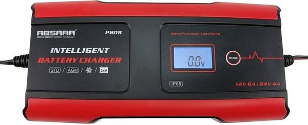 Φορτιστης Μπαταριας Αυτοκινητου Absaar Pro 8.0 8a 12/24v Absaar ...