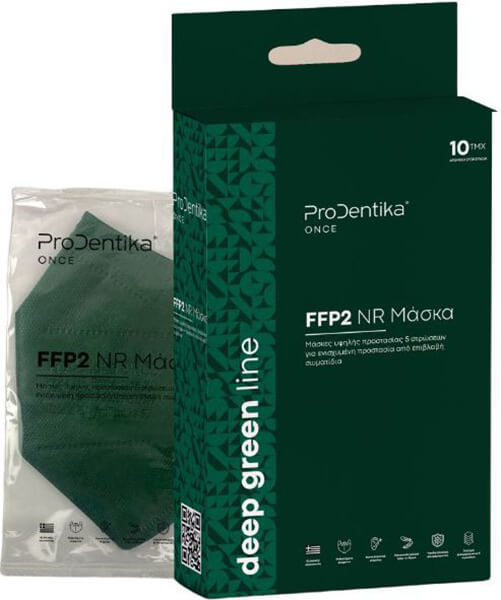 10 Μασκες Προστασιας Prodentika Ffp2 Nr Deep Green Line - Crazy (PL2 ...