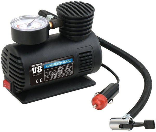 Κομπρεσερ Αερος Αυτοκινητου V8 Max Power 12v 250 Psi/18 Bar - Crazy ...