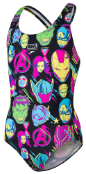 Μαγιο Speedo Marvel Placement Splashback Μαυρο/πολυχρωμο (5-6 Ετων, 116 ...