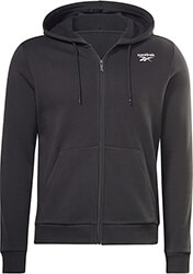 Ζακετα Reebok Identity Fleece Full-zip Hoodie Μαυρη (s) - Training ...