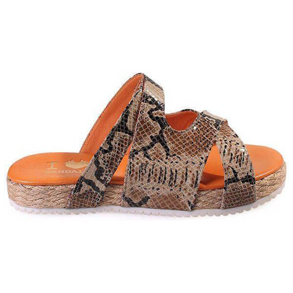 Δερματινα Σανδαλια I Love Sandals Hera Μπεζ (38) - Προσφορες-γυναικα ...