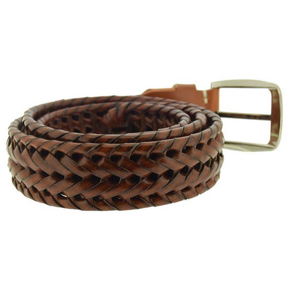 Ζωνη Tzevelion Δερμα Bl207 Πλεκτη Ταμπα (105cm) - Ζωνες (PL3.122130856)