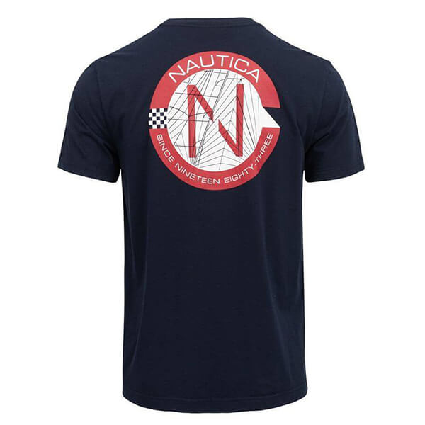 T-shirt Nautica V01902 Σκουρο Μπλε (s) - Προσφορες-ανδρας-t-shirts (PL3 ...