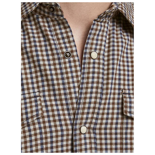 Πουκαμισο Jack & Jones Jorkeanu Καρο 12175581 Σκουρο Μπλε - Ανδρας ...