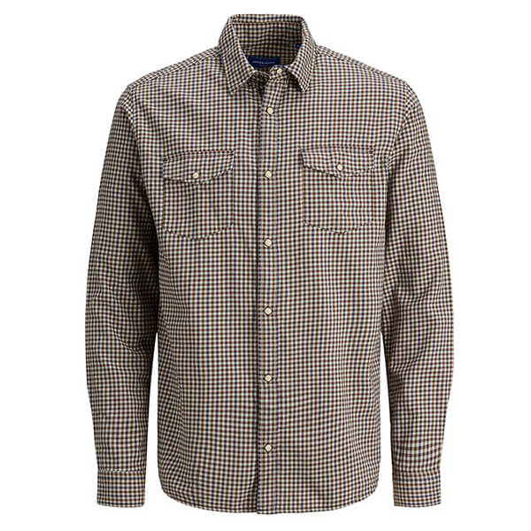 Πουκαμισο Jack & Jones Jorkeanu Καρο 12175581 Σκουρο Μπλε - Ανδρας ...