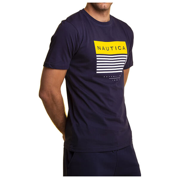 T-shirt Nautica N1f00073 459 Σκουρο Μπλε - Ανδρας-t-shirts (PL3.122224703)