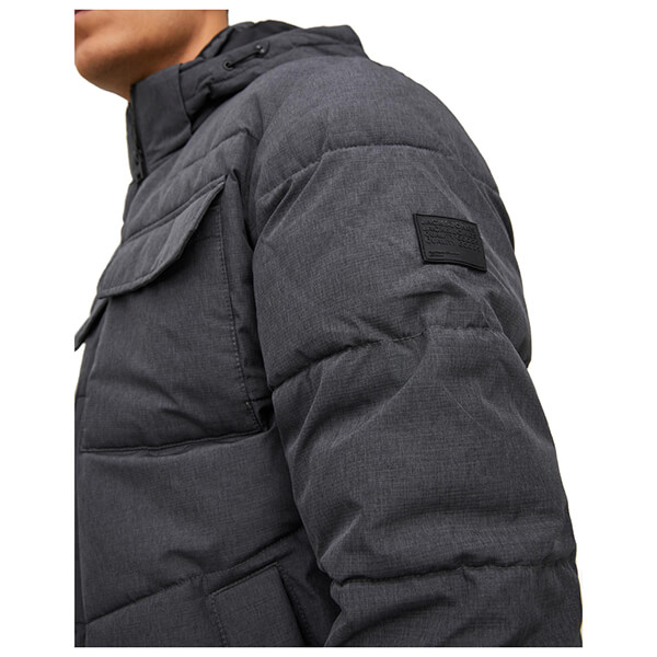 Μπουφαν Jack & Jones Jjbrady Puffer 12212233 Σκουρο Γκρι Μελανζε ...