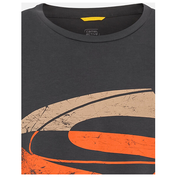 T-shirt Camel Active Logo C31-409745-1t02-09 Σκουρο Γκρι (l) - Ανδρας-t ...