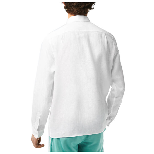 Πουκαμισο Lacoste Linen Ch5692 001 Λευκο (44) - Ανδρας-πουκαμισα (PL3 ...