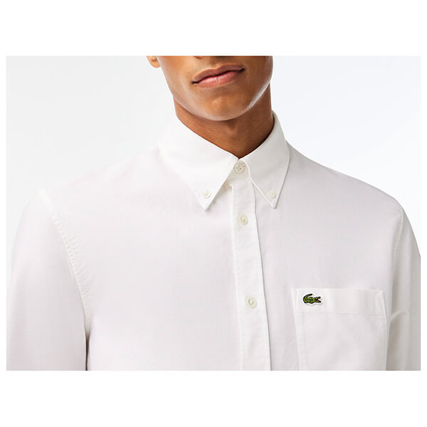 Πουκαμισο Lacoste Oxford Ch1911 001 Λευκο (42) - Ανδρας-πουκαμισα (PL3 ...
