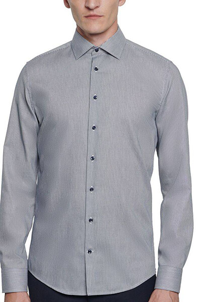 Πουκαμισο Seidensticker Ριγε Slim Fit 01.665230 Σκουρο Μπλε (44 ...