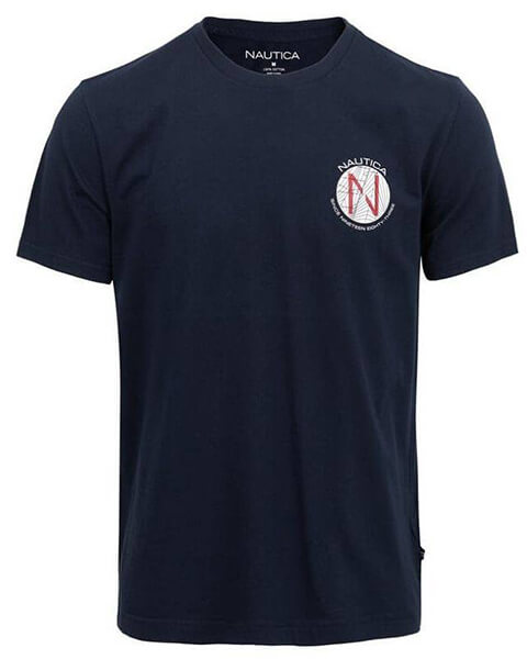 T-shirt Nautica V01902 Σκουρο Μπλε (s) - Προσφορες-ανδρας-t-shirts (PL3 ...
