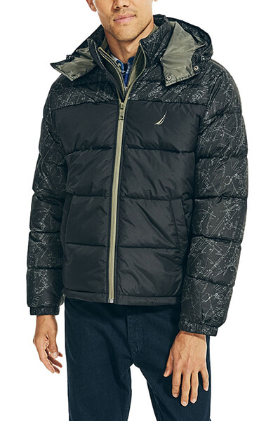 Μπουφαν Nautica Colorblock Tempasphere Puffer J17201 Μαυρο (l) - Ανδρας ...