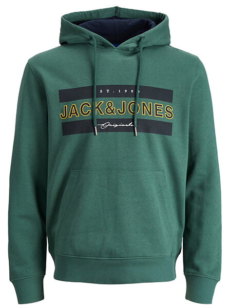 Hoodie Jack & Jones Jorfriday 12220537 Σκουρο Πρασινο - Ανδρας-φουτερ ...