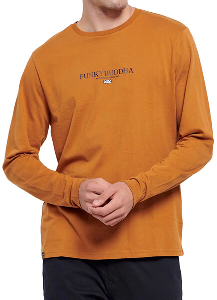 Μπλουζα Μακρυμανικη Funky Buddha Fbm006-001-07 Ταμπα (m) - Ανδρας ...