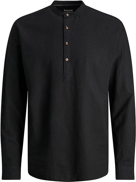 Μπλουζα Μακρυμανικη Jack & Jones Jjesummer Tunic Linen 12248410 Μαυρο ...