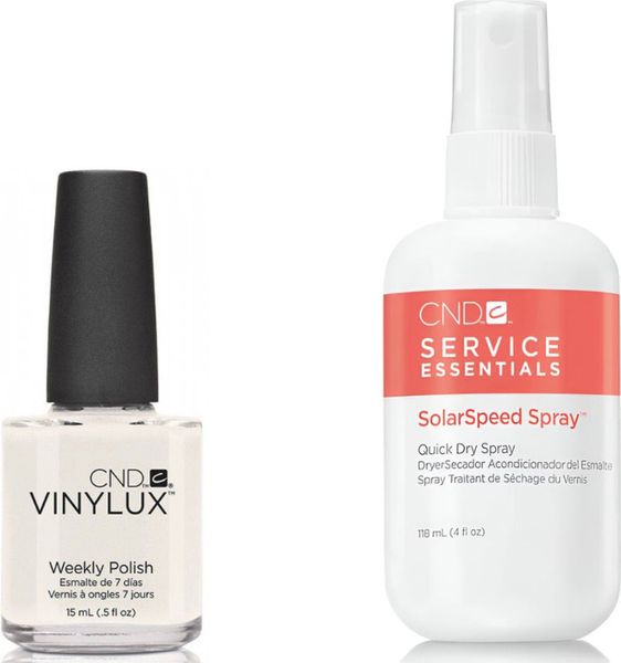 Βερνικι Νυχιων Cnd Vinylux Studio White 151 & Στεγνωτικο Spray Cnd ...