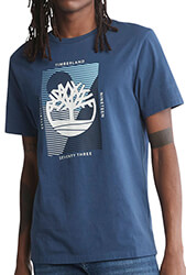 T-shirt Timberland Graphic Branded Tb0a26te Μπλε (xl) - Ανδρας-t-shirts ...