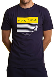 T-shirt Nautica N1f00073 459 Σκουρο Μπλε - Ανδρας-t-shirts (PL3.122224703)