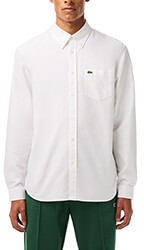 Πουκαμισο Lacoste Oxford Ch1911 001 Λευκο (42) - Ανδρας-πουκαμισα (PL3 ...