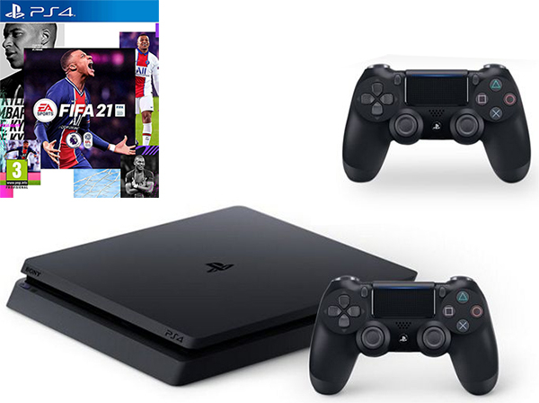 Playstation 4 Console Slim 500gb & Fifa 21 & 2nd Controller - Console ...