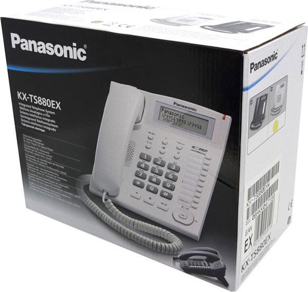 Panasonic Kx-ts880 White - Ενσυρματο τηλεφωνο (TEL.002193)