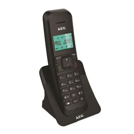 AEG Voxtel D150 Ασυρματο Τηλεφωνο Με Caller ID Μαυρο - Ασυρματο ...