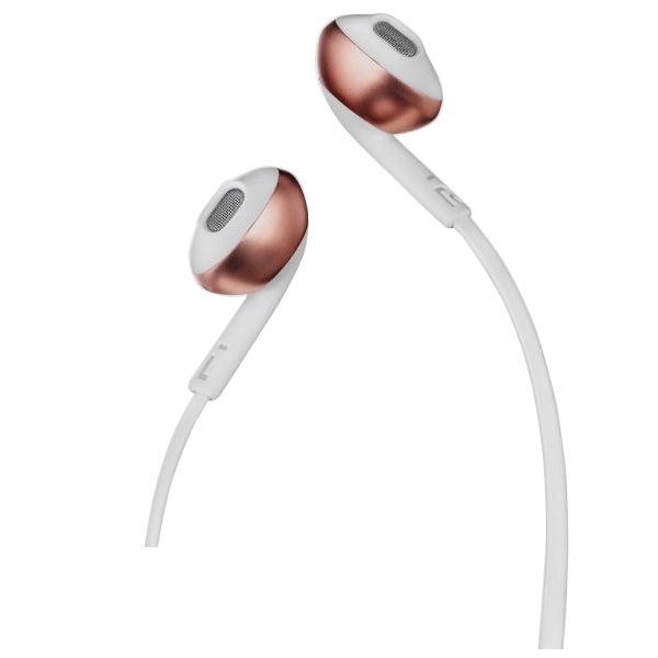 JBL T205 In-ear Headphones With Microphone White/rose Gold - Handsfree ...