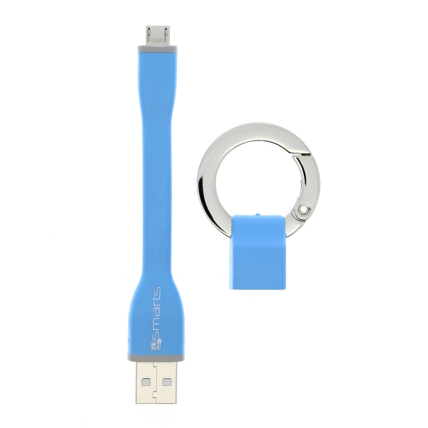 4smarts Keyring Micro-usb Mini Cable Blue - Καλωδιο (TEL.048274)