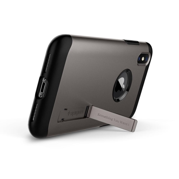 Spigen Slim Armor Back Cover Case Stand For Apple Iphone X / XS ...