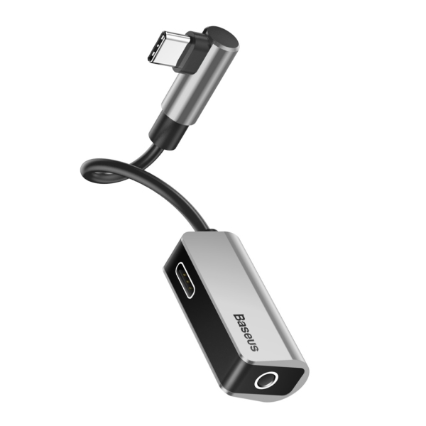 Baseus Adapter USB L45 Type C TO USB Type-c / Mini-jack 3.5mm Silver ...