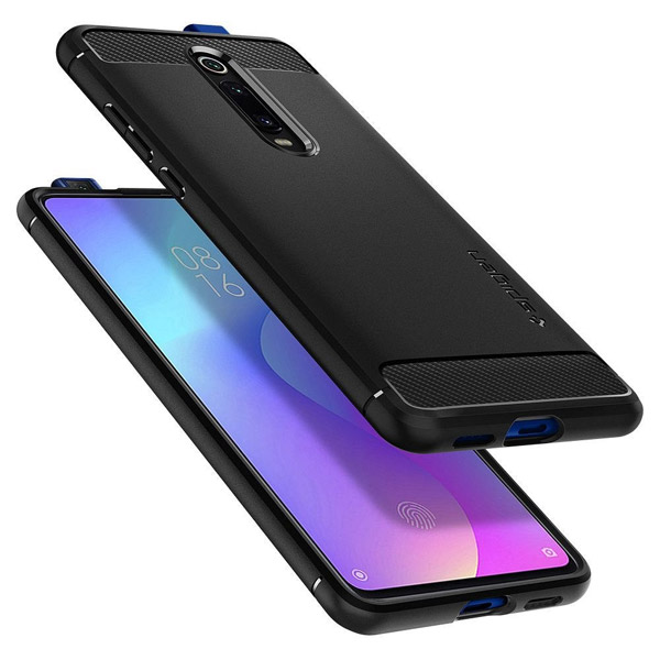Spigen Rugged Armor Back Cover Case For Xiaomi MI 9T / MI 9T PRO Black ...
