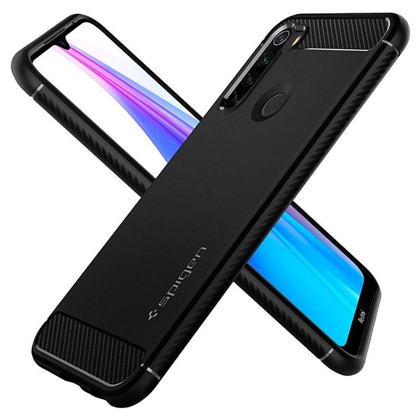 Spigen Rugged Armor Back Cover Case For Xiaomi Redmi Note 8T Matte ...