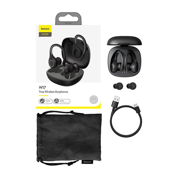 Baseus Encok TWS True Wireless Earphones W17 Black - Bluetooth headset ...