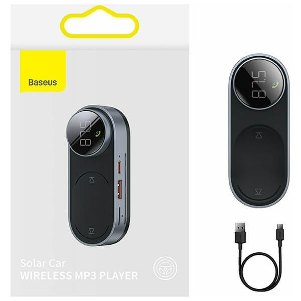 Baseus Solar CAR Wireless Mp3/fm-transmitter Player Black - Car kit ...