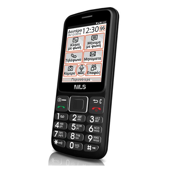 Κινητο MLS Easy S1 Dual SIM Black - Κινητο τηλεφωνο (TEL.090764)