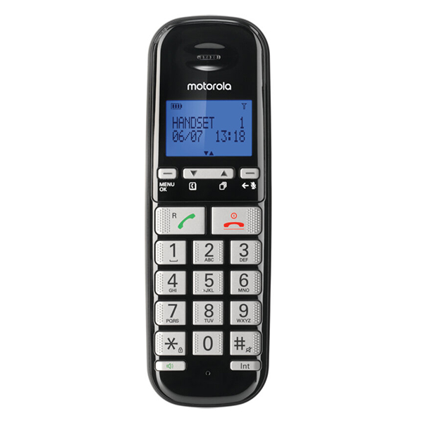 Motorola S3011 Black GR Ασυρματο Τηλεφωνο Με Τηλεφωνητη Συμβατο Με ...