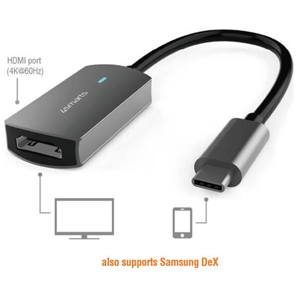 4smarts Adapter Usb-c TO Hdmi 4K 60hz DEX Space Grey - Ανταπτορες (TEL ...
