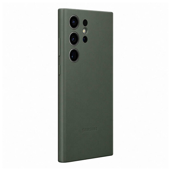 Leather Cover For Samsung Galaxy S23 Ultra S918 Green Ef-vs918lg - Θηκη ...