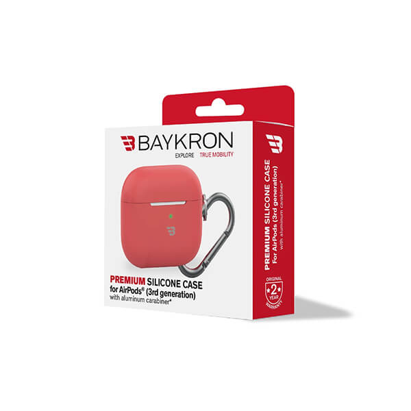 Baykron Θηκη Premium Για Apple Airpods GEN 3 Σιλικονης Με Καραμπινερ ...