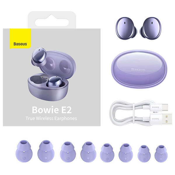 Baseus Bowie E2 TWS True Wireless Headset Buds-style Purple - Bluetooth headset (TEL.208008)
