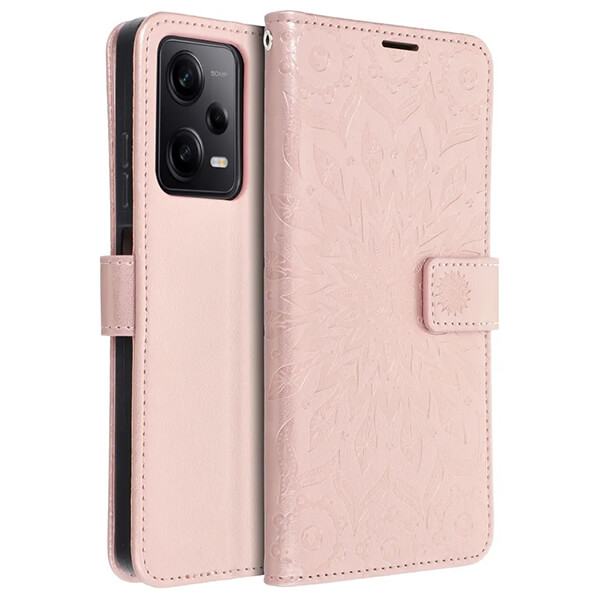 Mezzo Book Case For Xiaomi Redmi Note 12 PRO 5G Mandala Rose Gold ...