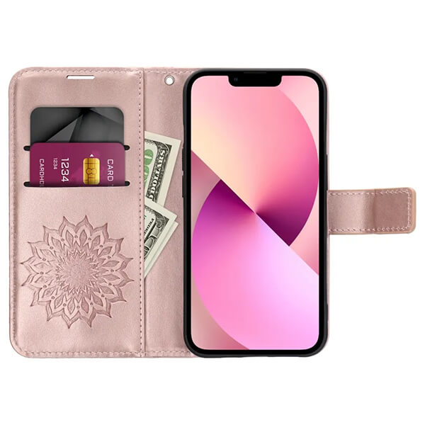 Mezzo Book Case For Xiaomi Redmi Note 12 PRO 5G Mandala Rose Gold ...