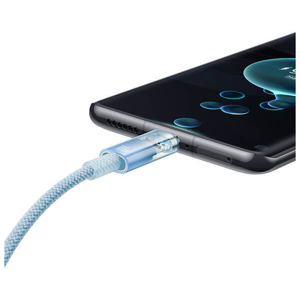 Baseus Quick Charge Cable Explorer Series USB TO Usb-c 100w 2M Blue ...